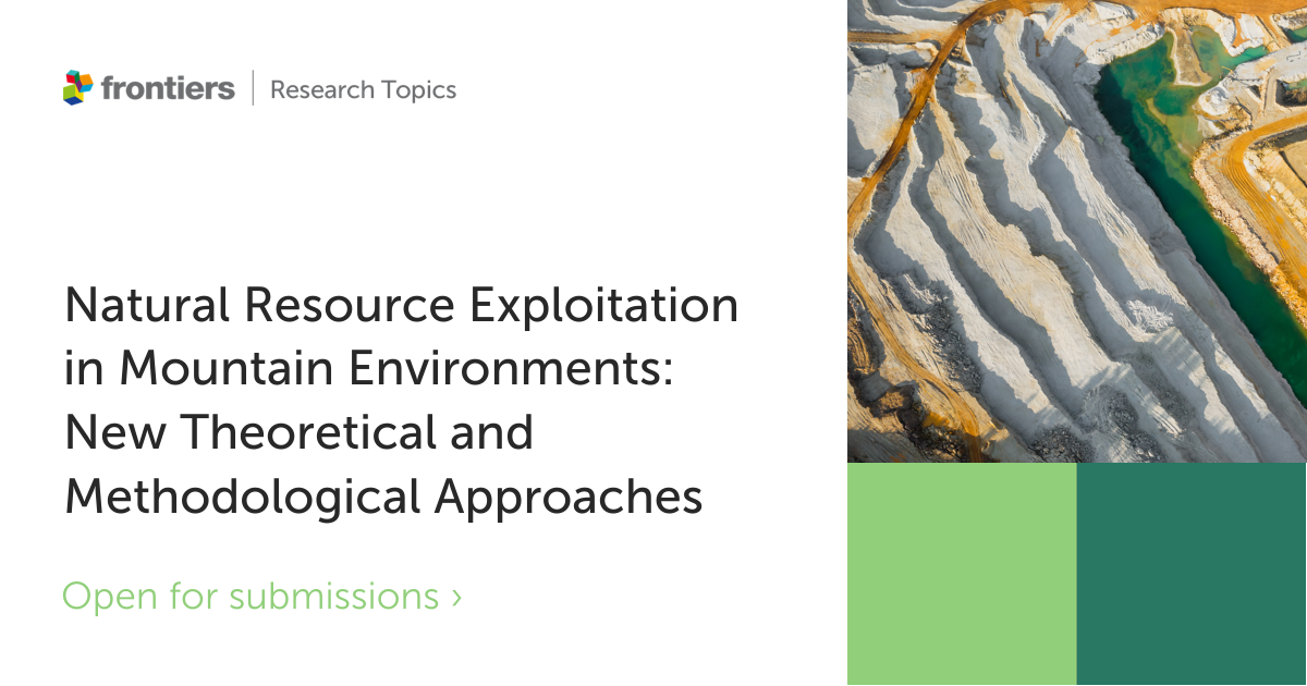 Call for contributions! Special issue: 'Natural Resource Exploitation ...