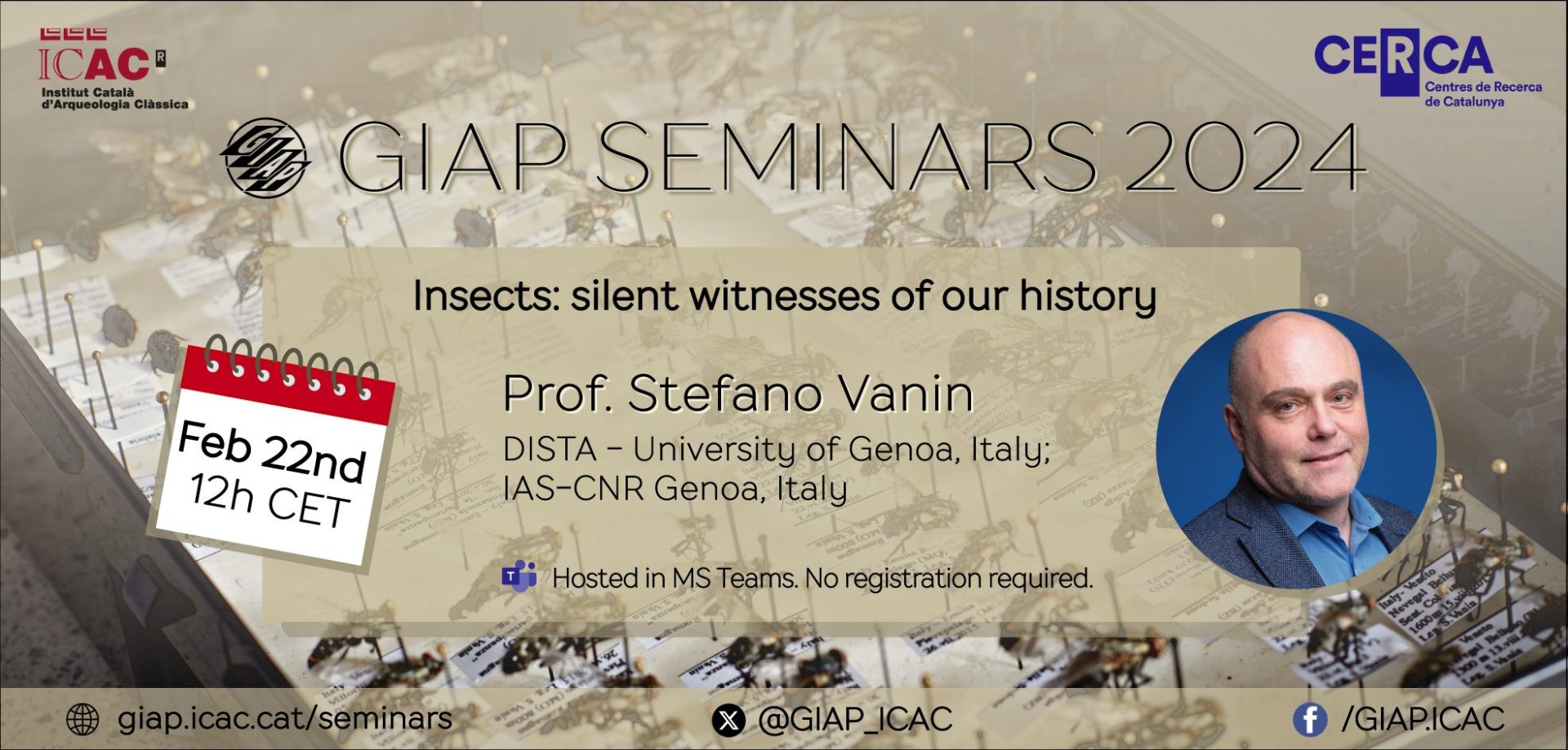 Next GIAP Seminar! Insects: silent witnesses of our history - GIAP ...