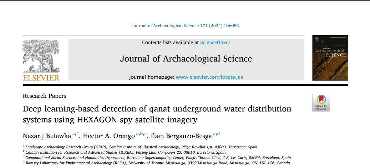 A universal model for detection of qanats using HEXAGON and CORONA ...